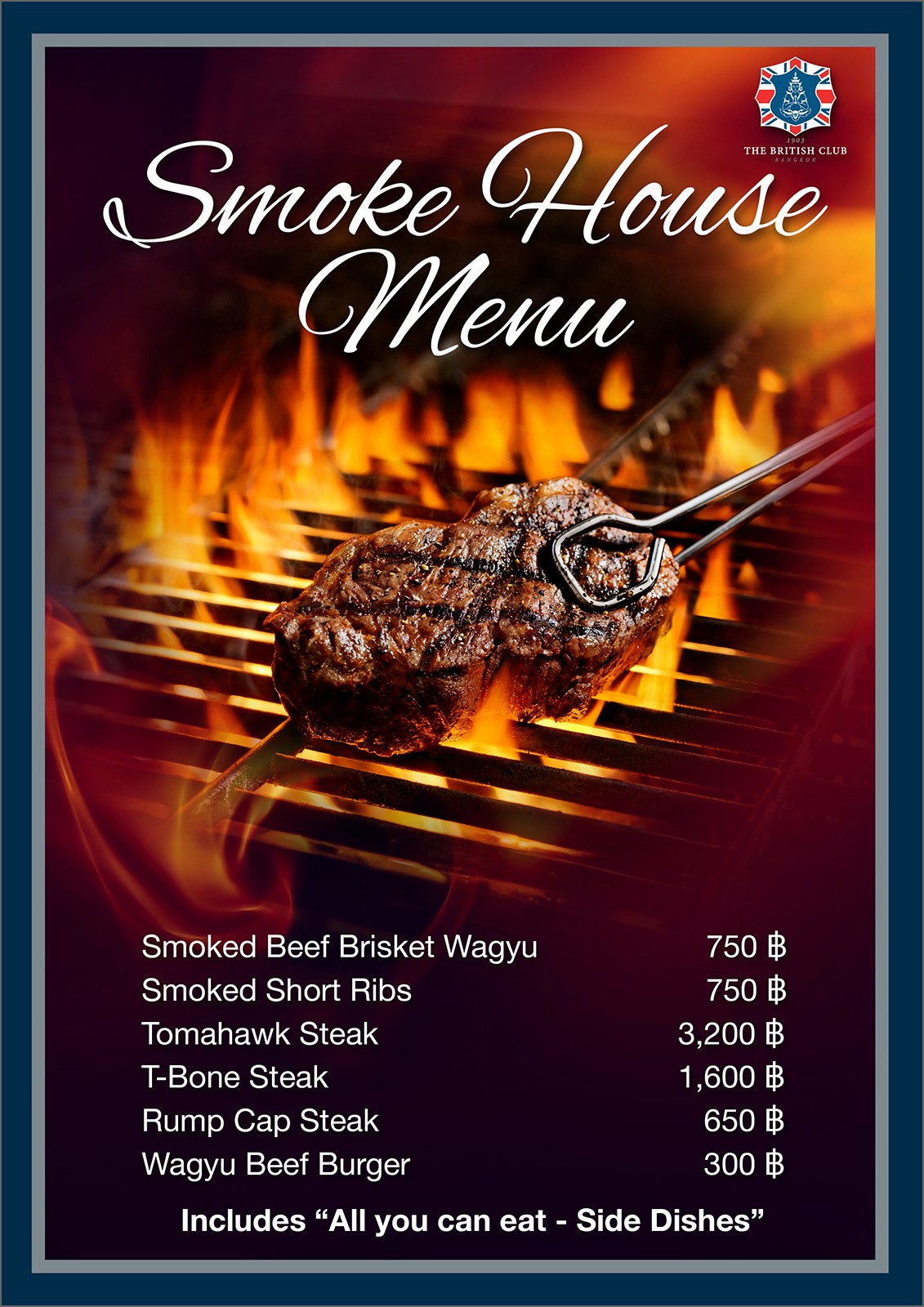 Smoke House Menu - The British Club Bangkok