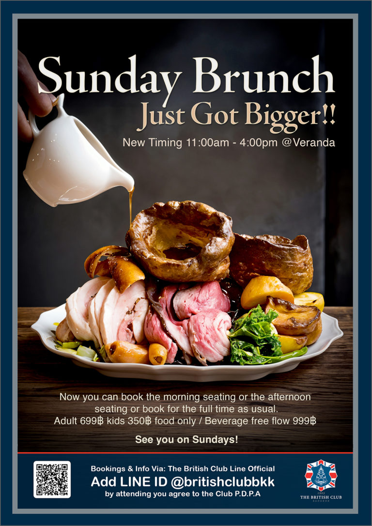All You Can Eat & Free Flow Sunday Brunch – 160225 - The British Club ...